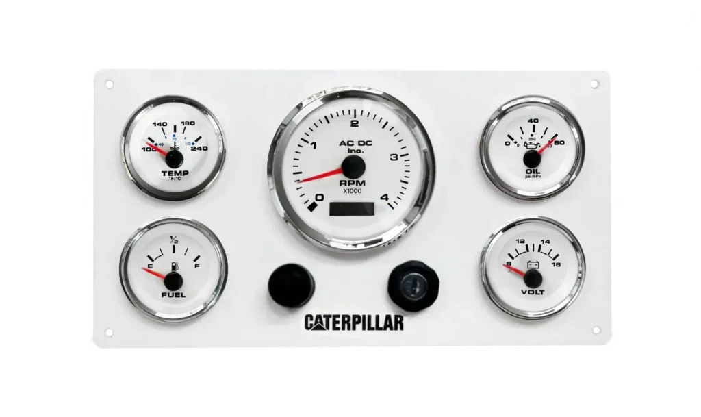 Caterpillar Marine Diesel Instrument Panel 5 Premier Gauges (Made in ...