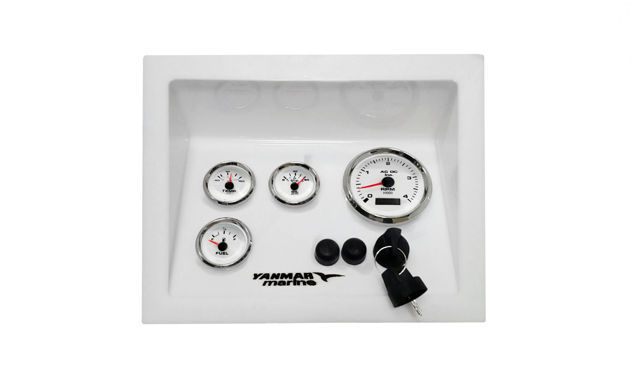 Yanmar Custom Recessed Engine Panel 4 Premier Gauges (Made in USA) | AC ...