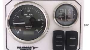 Yanmar B-Type Panel – Replacement Keyless Engine Instrument Panel for ...