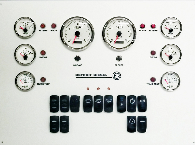 Custom Marine Engine Panels – AC DC Marine Inc.