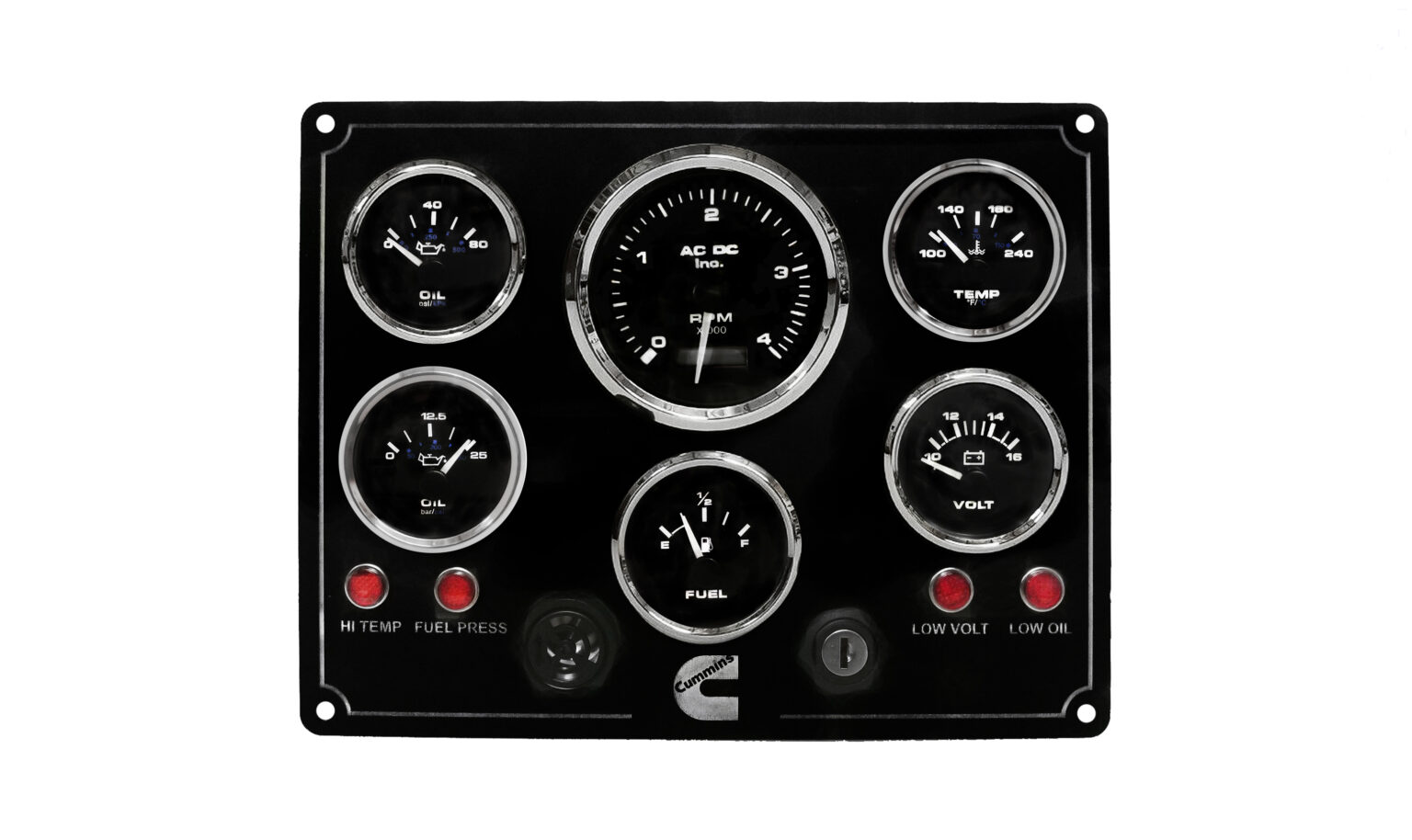 Cummins Marine Engine Panel 6 Premier Gauges (Made in USA) | AC DC ...