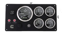 Cummins Marine Engine Instrument Panel 4000 RPM Programmable Tachometer ...