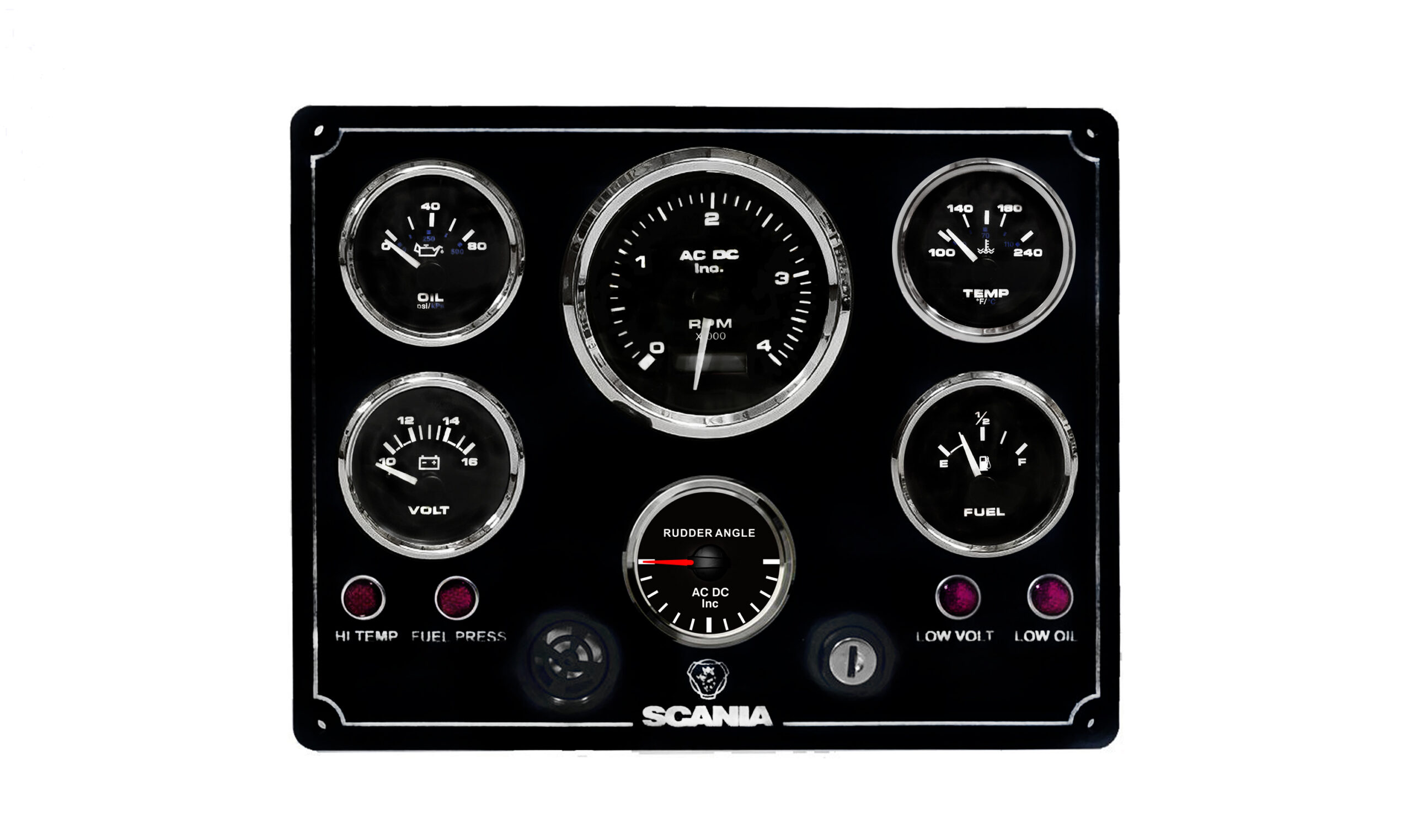 Scania Marine Engine Instrument Panel – AC DC Marine Inc.