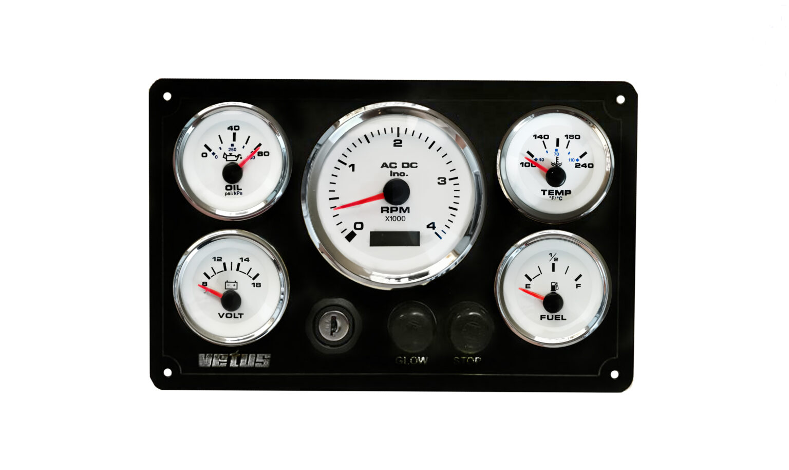 Vetus Diesel Engine Marine Panel 5 Premier Gauges (Made in USA) | AC DC ...