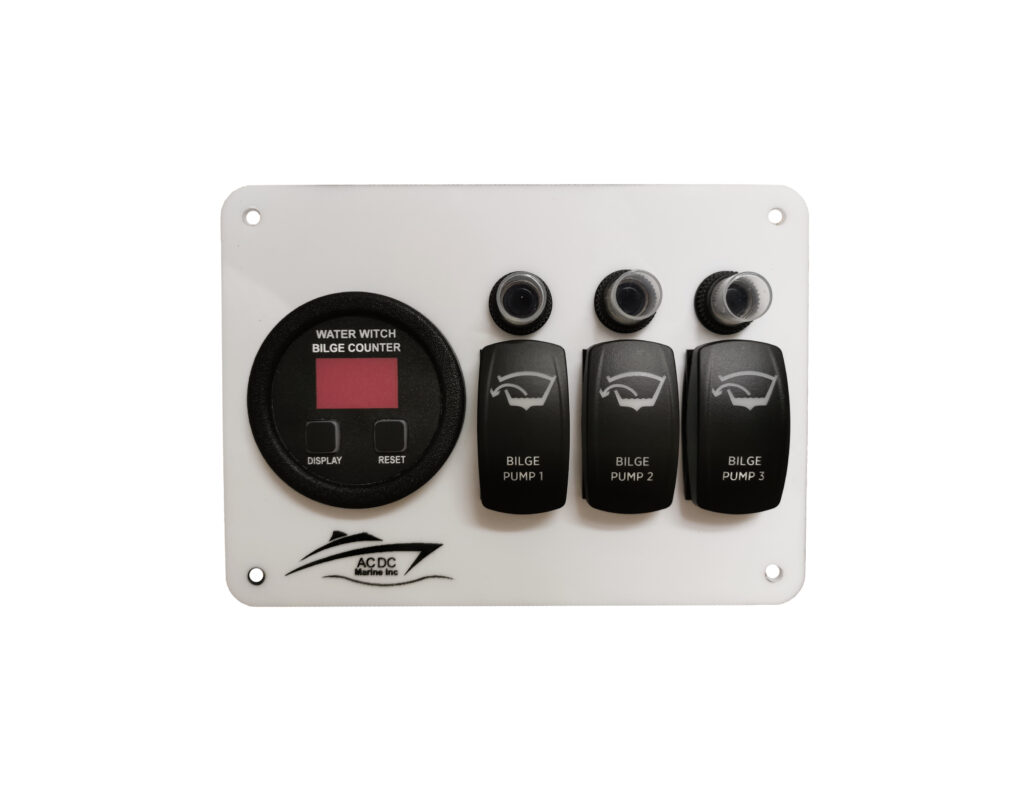 3 Bilge Pump Control Panel with Water Witch Digital Counter USA MADE ...