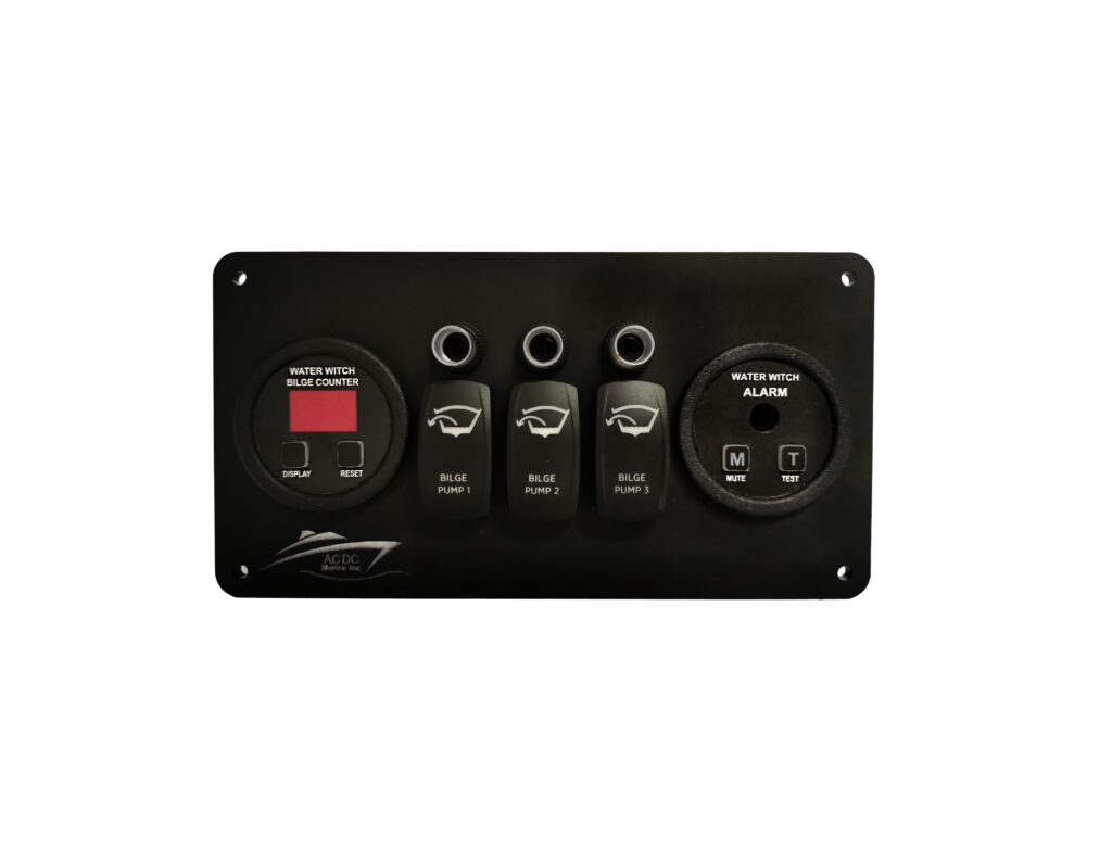 Bilge Pump Panel With Digital Counter & Audible Alarm with Mute For 3 ...