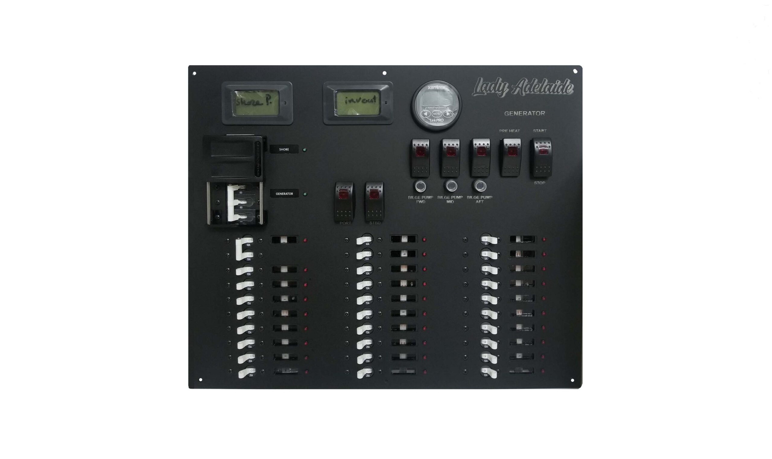 Custom Breaker Panel – Lady Adelaide | AC DC Marine Inc. Marine ...