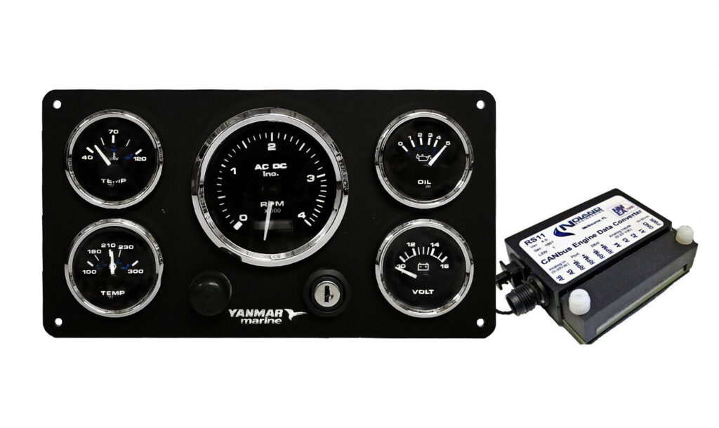 Marine Instrument Panel with NMEA 2000 Engine Data Converter 5 Premier ...