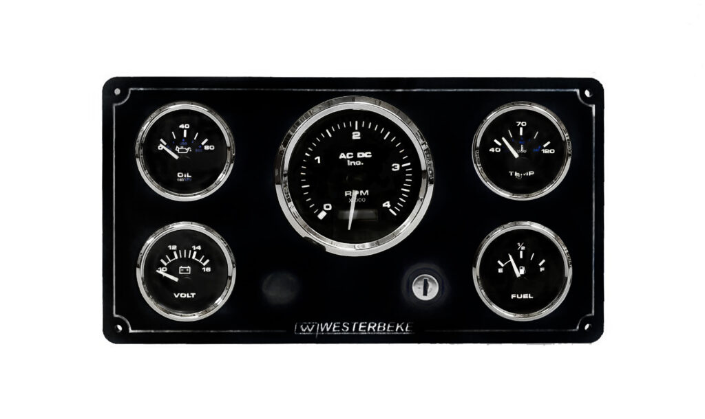 Westerbeke Marine Engine Instrument Panel 5 Premier Gauges (Made in USA ...