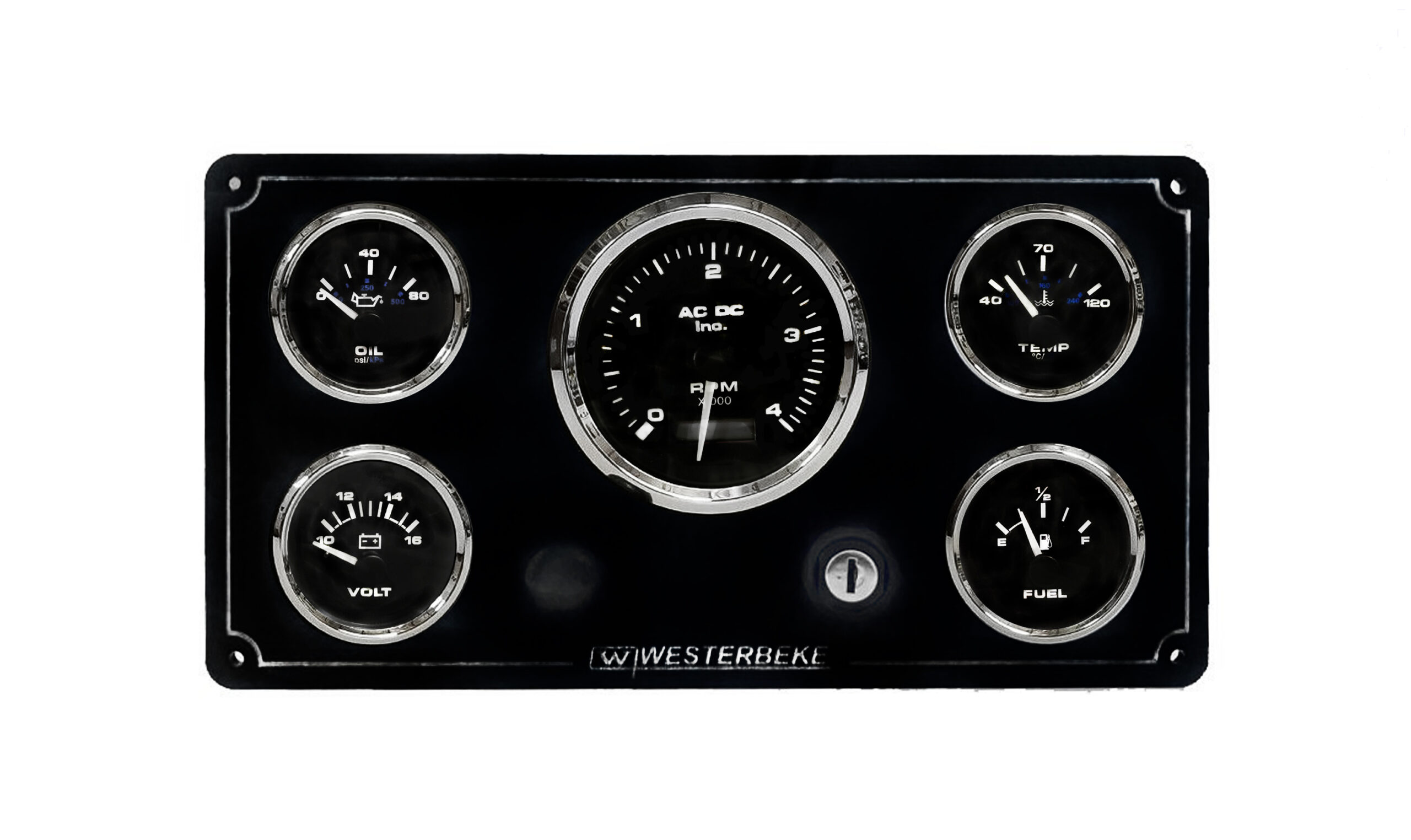Westerbeke Marine Engine Instrument Panel 5 Premier Gauges (Made in USA ...