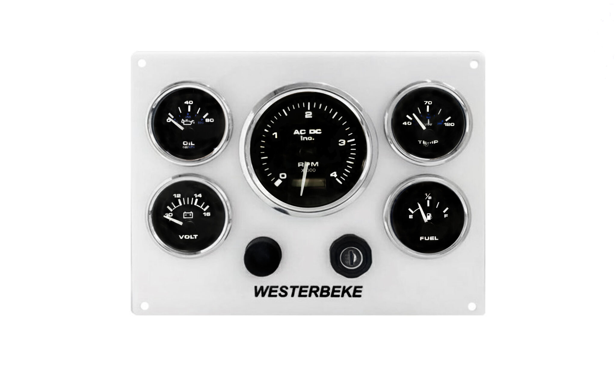 Westerbeke Engine Marine Panel – 5 Premier Gauges (Made in USA) | AC DC ...