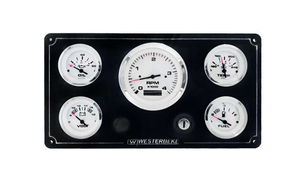 Westerbeke Marine Engine Instrument Panel 5 Premier Gauges (Made in USA ...