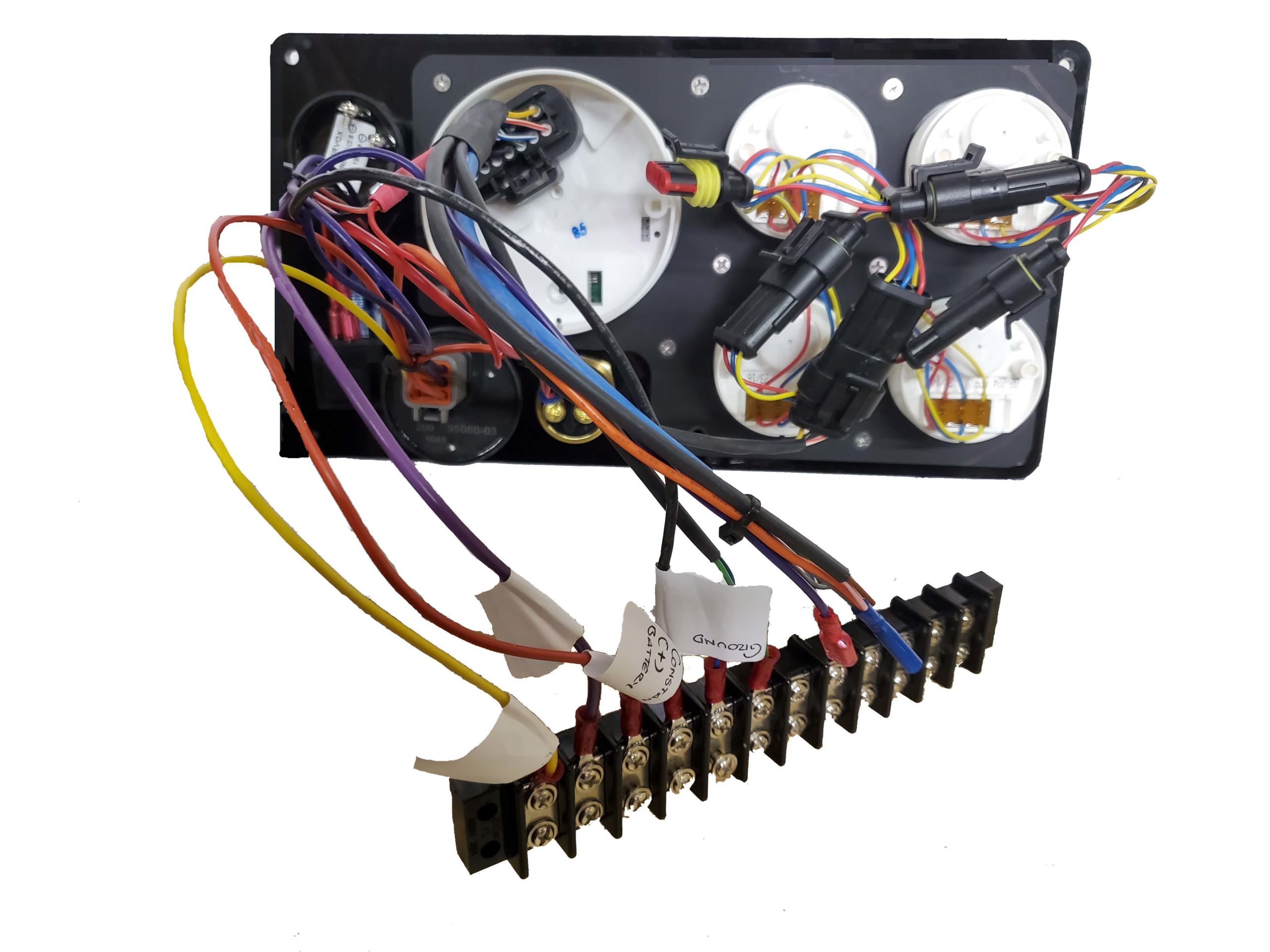 Caterpillar Diesel Custom Engine Marine Instrument Panel with 5 ...