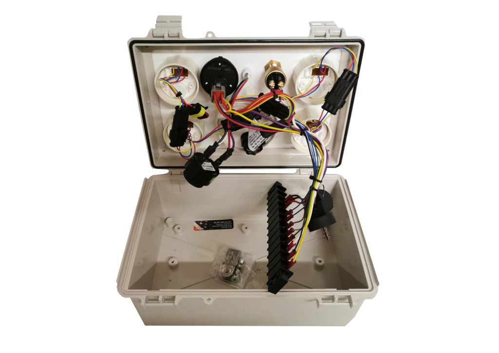 Detroit Diesel Marine Control Panel in Custom Enclosure Box 5 VDO ...