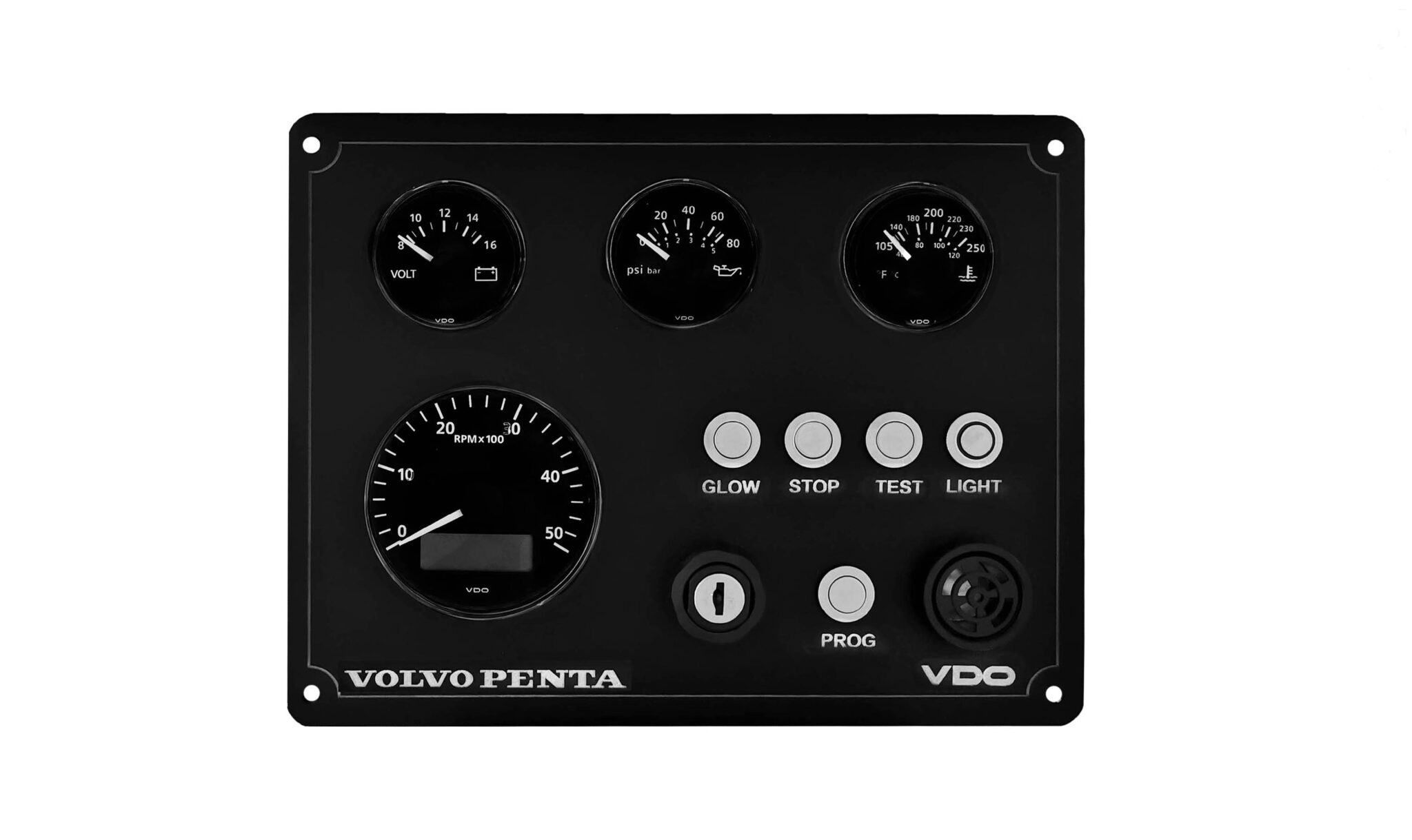 Volvo Penta Marine Engine Control Panel 4 ViewLine VDO Gauges | AC DC ...