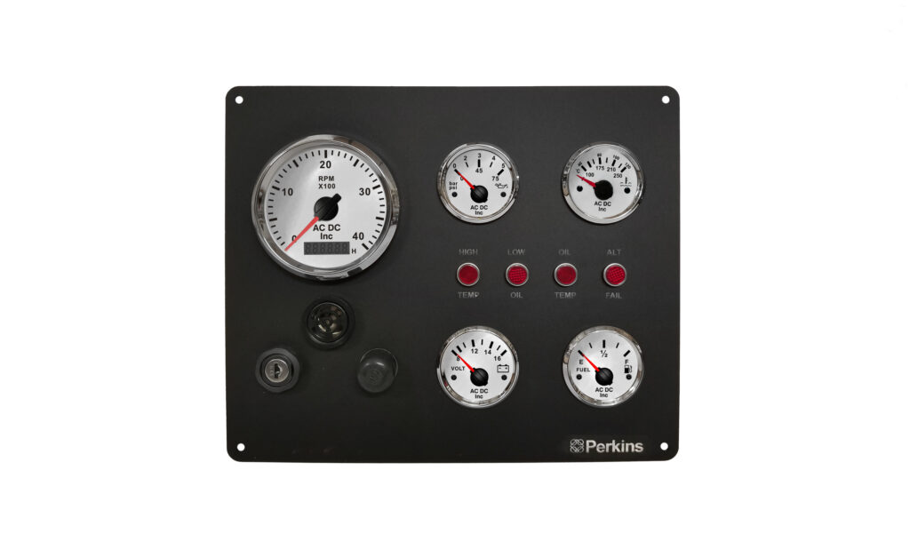 Perkins Marine Engine Panel 5 Offshore Gauges | AC DC Marine Inc ...