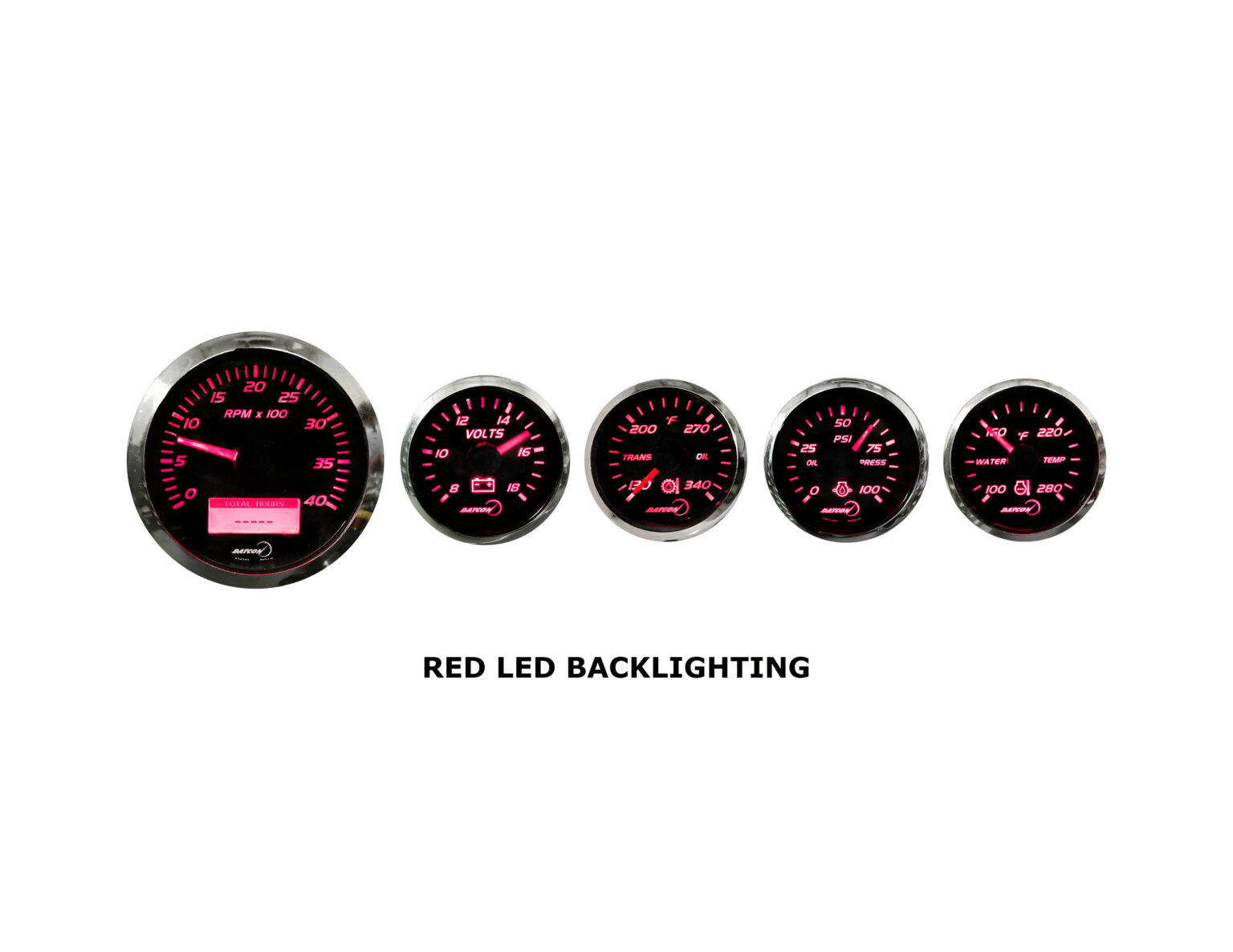 Datcon Set of Gauges 12 V System J1939 CANbus | AC DC Marine Inc ...