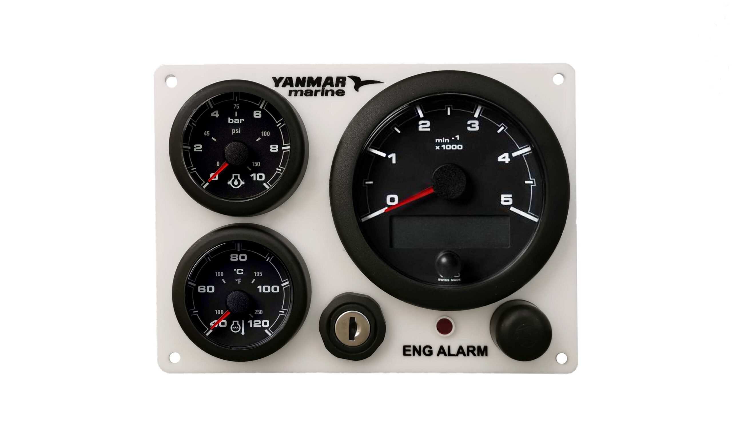 Yanmar Diesel Engine Panel 3 VDO OceanLink Gauges | AC DC Marine Inc ...