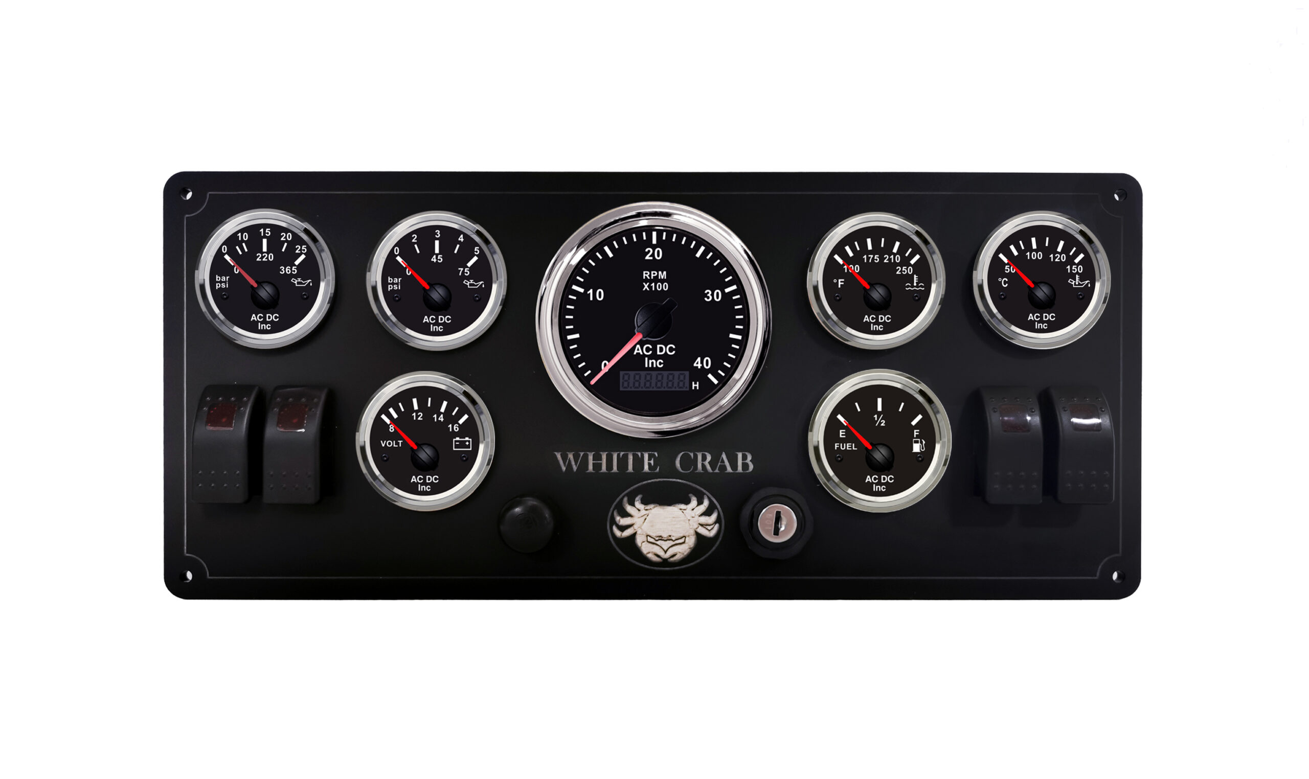 Custom Marine Engine Boat Instrument Panel Pre-wired USA Made | AC DC ...