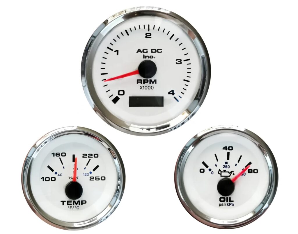 Yanmar Diesel Instrument Panel 3 Premier Gauges (Made in USA) | AC DC ...