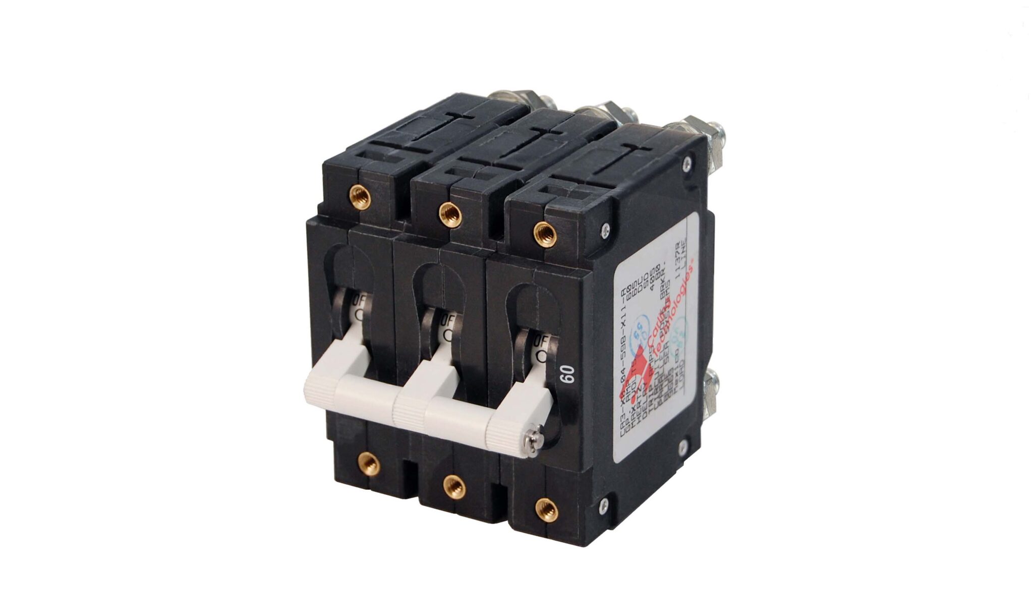 C-Series White Toggle Circuit Breaker – Triple Pole 100 Amp | AC DC ...