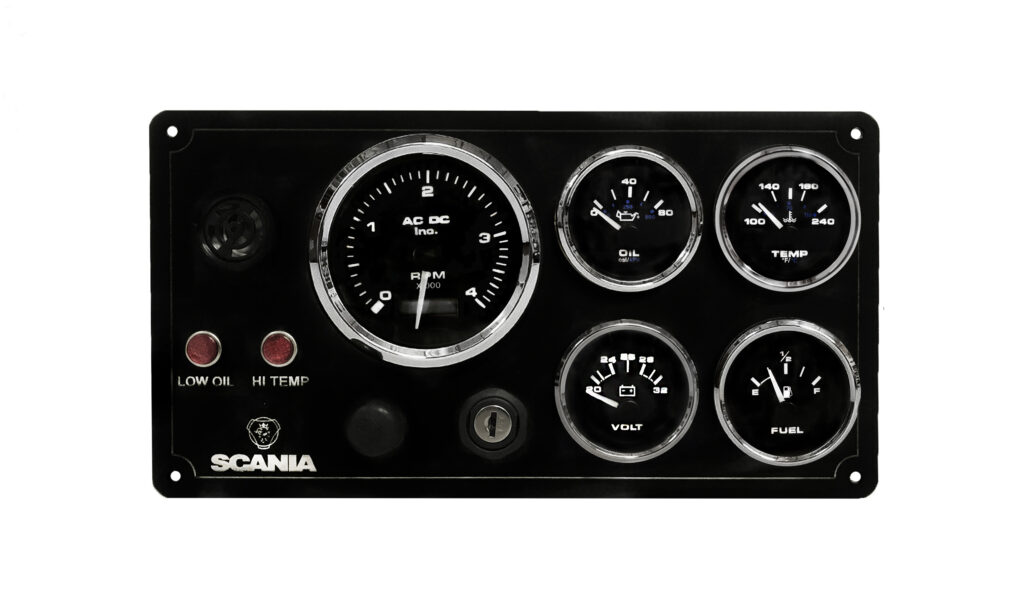 Scania Marine Instrument Panel 5 Premier Gauges (Made in USA) – AC DC ...