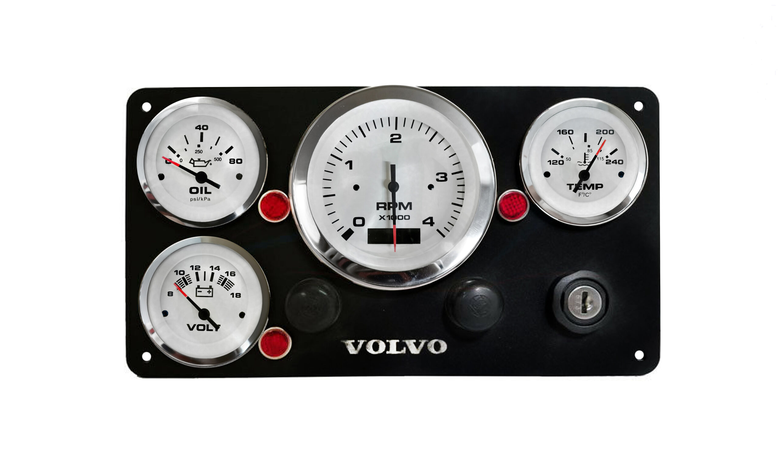 Volvo Engine Marine Instrument Panel 4 Premier Gauges (Made in USA ...