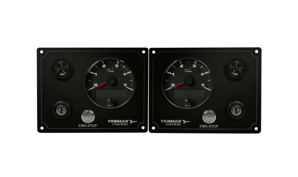 Double Set Yanmar Engine Panels – 2 OceanLink Tachometers – AC DC ...