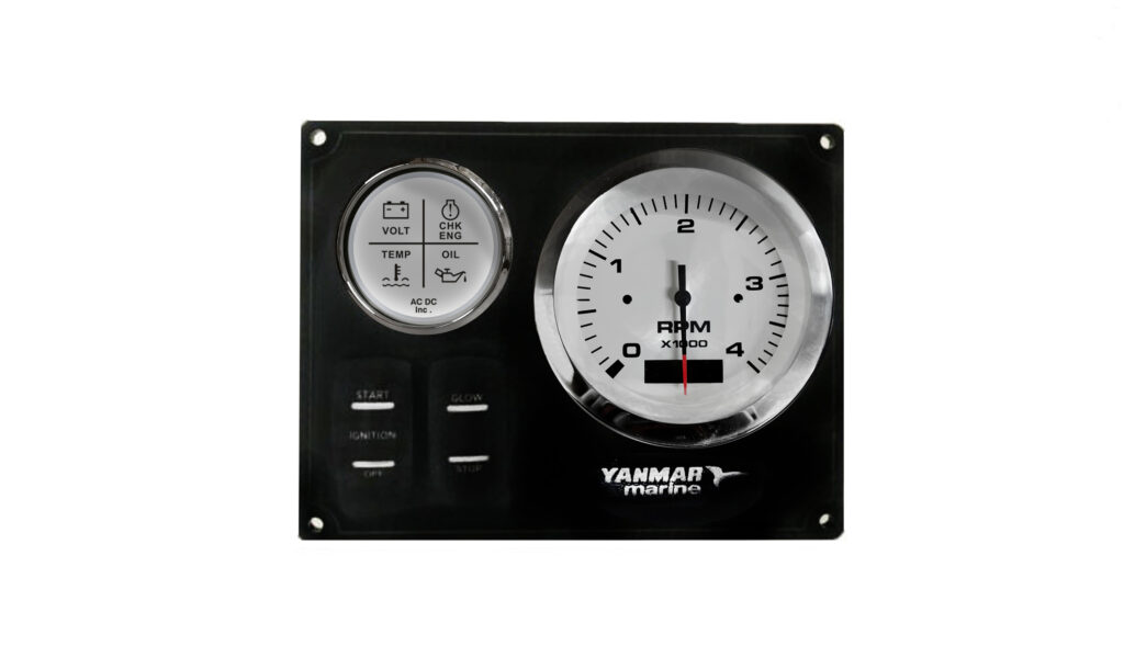 Yanmar Diesel Engine Panel with Rocker Switches 1 Premier Tach + LED ...