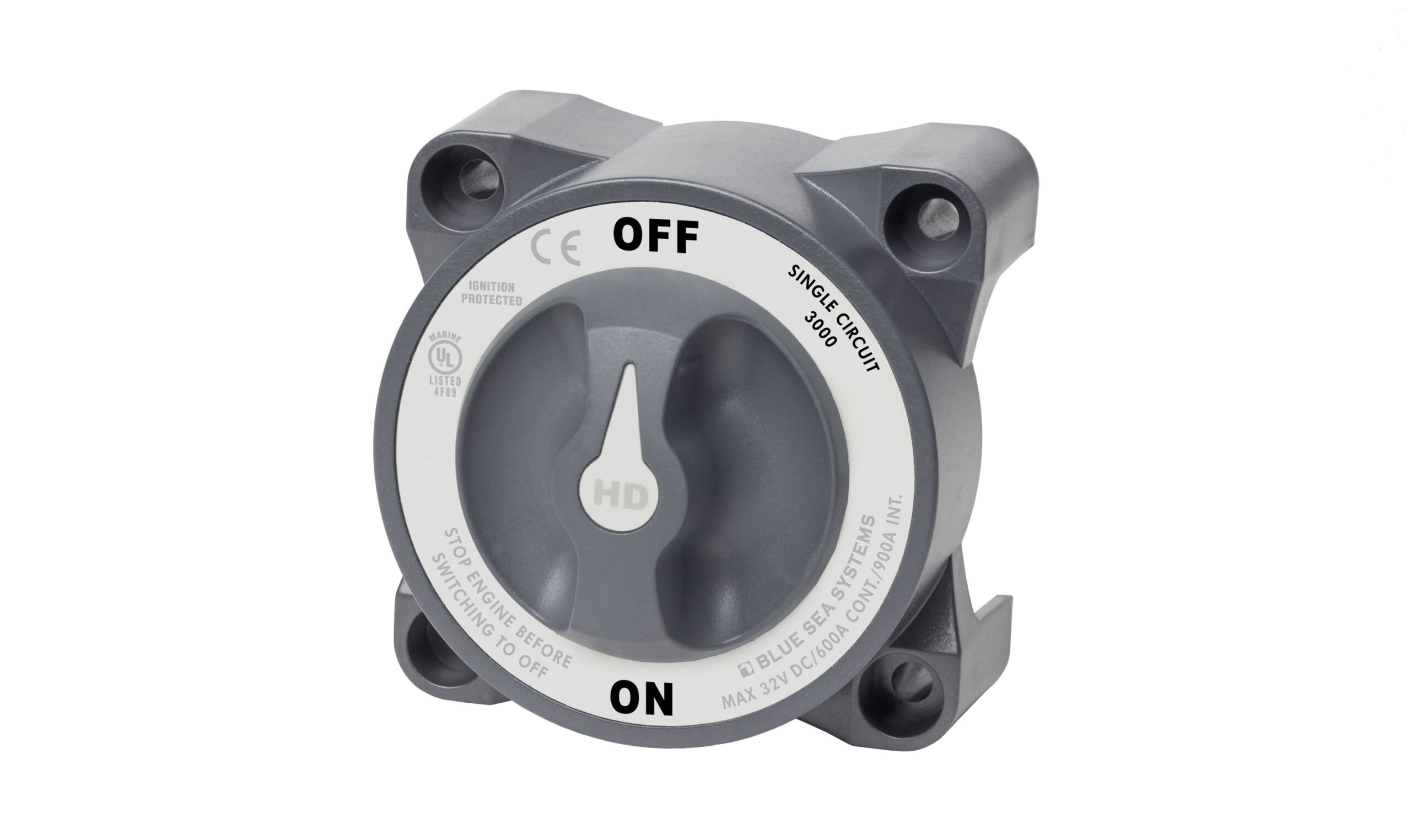 Blue Sea HD-Series Heavy Duty On-Off Battery Switch 3000 | AC DC Marine ...