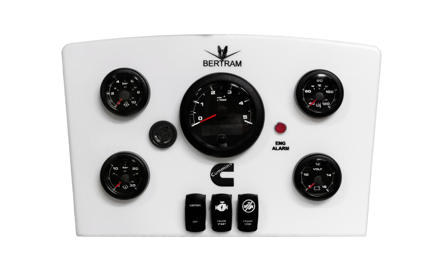 Cummins Custom Control Panel with Sample Logo & Rocker Switches 5 ...
