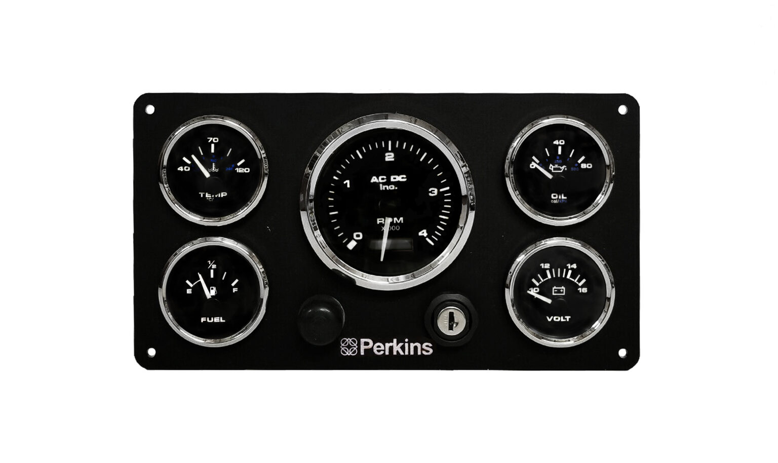 Perkins Engine Marine Instrument Panel 5 Premier Gauges (Made in USA ...