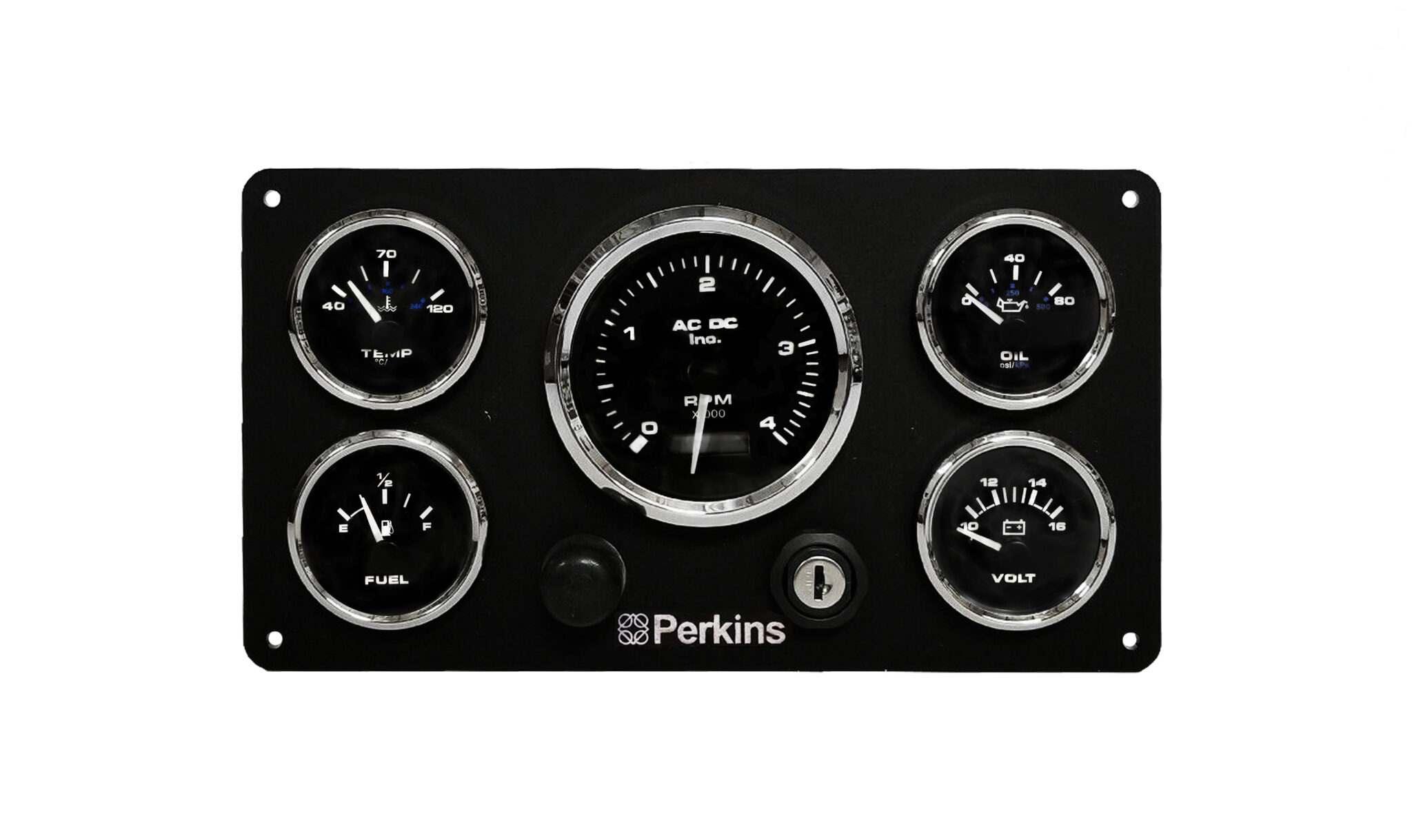 Perkins Engine Marine Instrument Panel 5 Premier Gauges (Made in USA ...