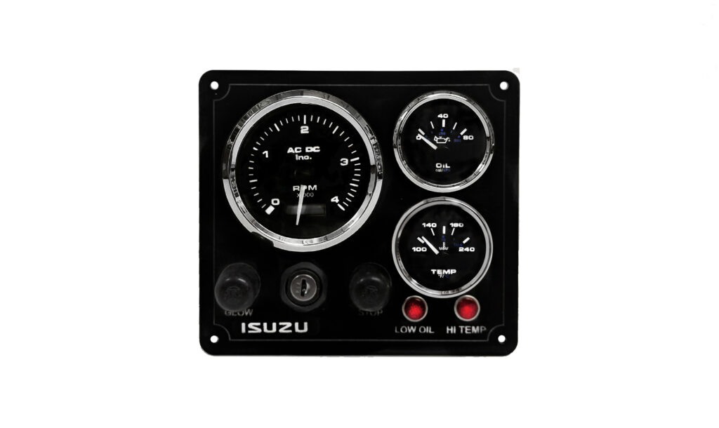 Isuzu Engine Instrument Panel – 3 Premier Gauges (Made in USA) | AC DC ...