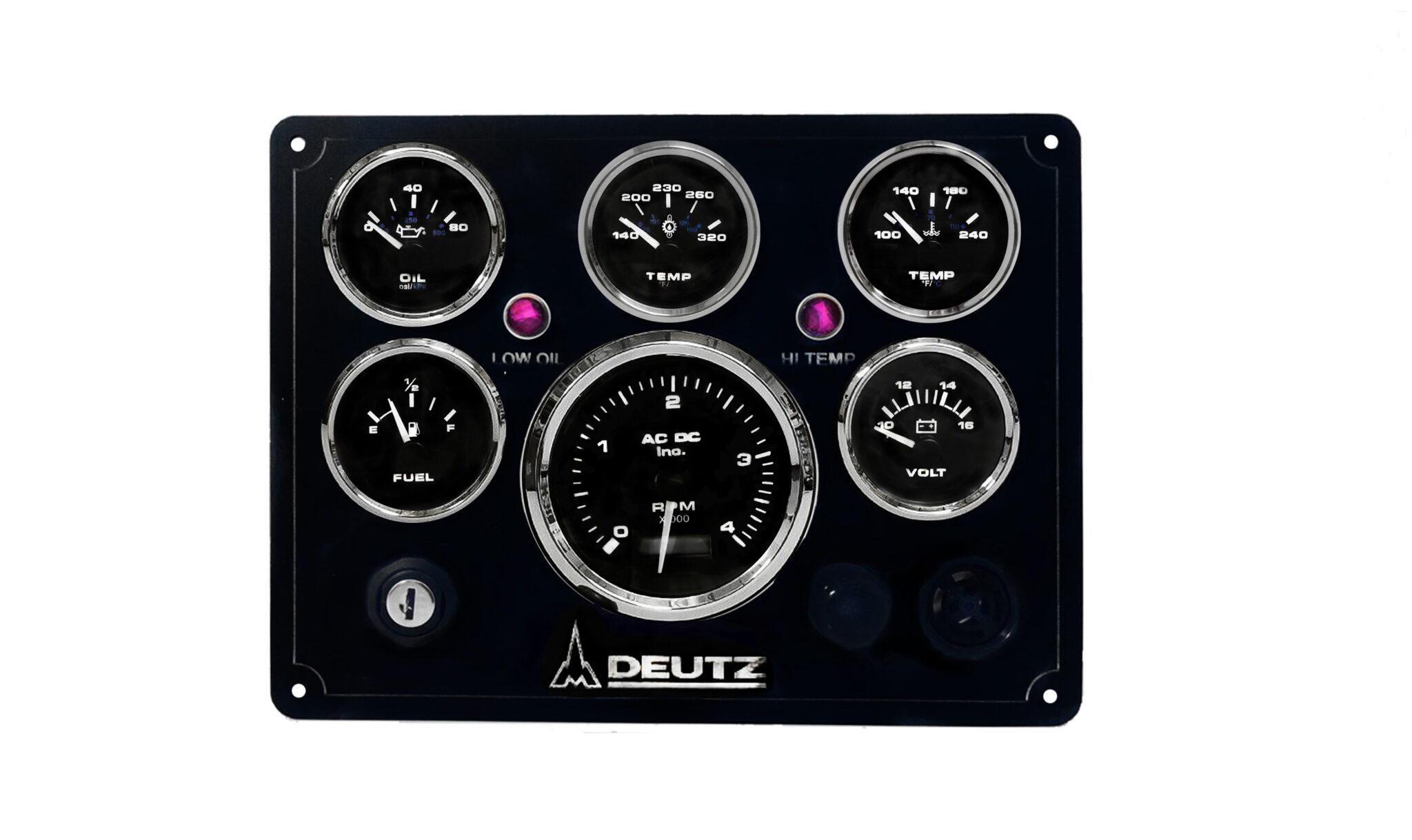 Deutz Diesel Marine Instrument Panel 6 Premier Gauges (Made in USA ...