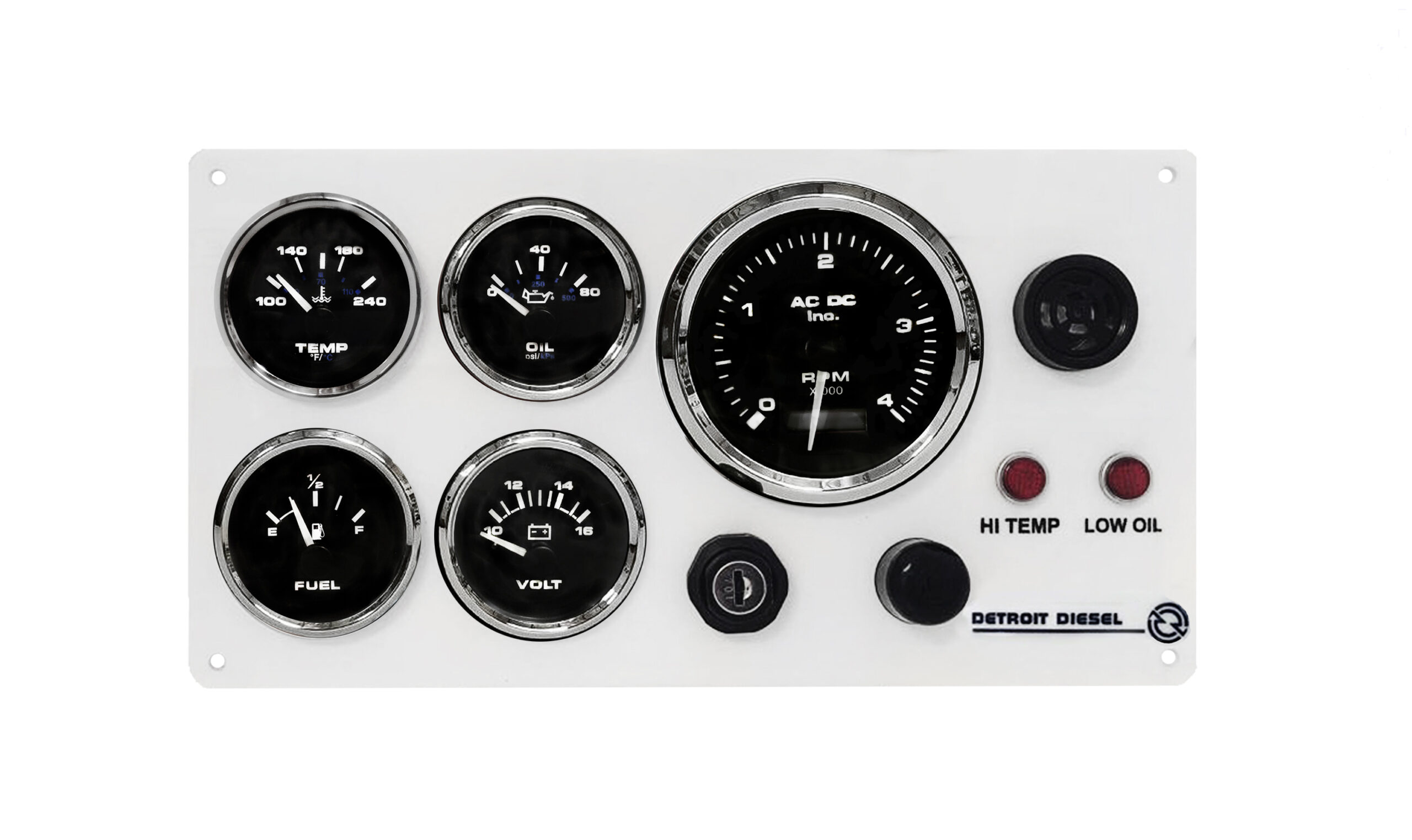 Detroit Diesel Marine Instrument Panel 5 Premier Gauges (Made in USA ...