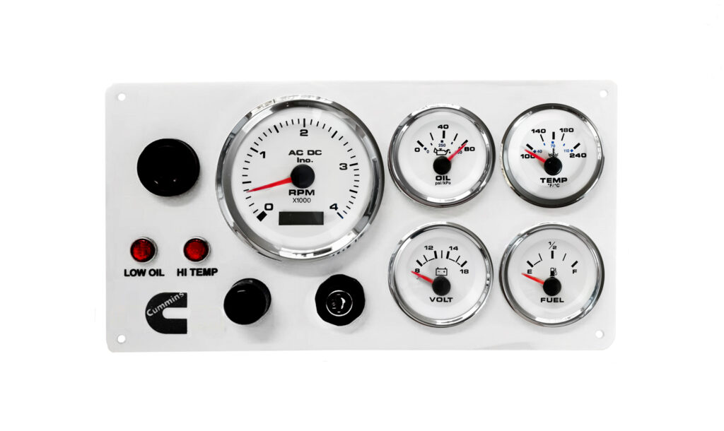 Cummins Engine Instrument Panel 5 Premier Gauges (Made in USA) | AC DC ...