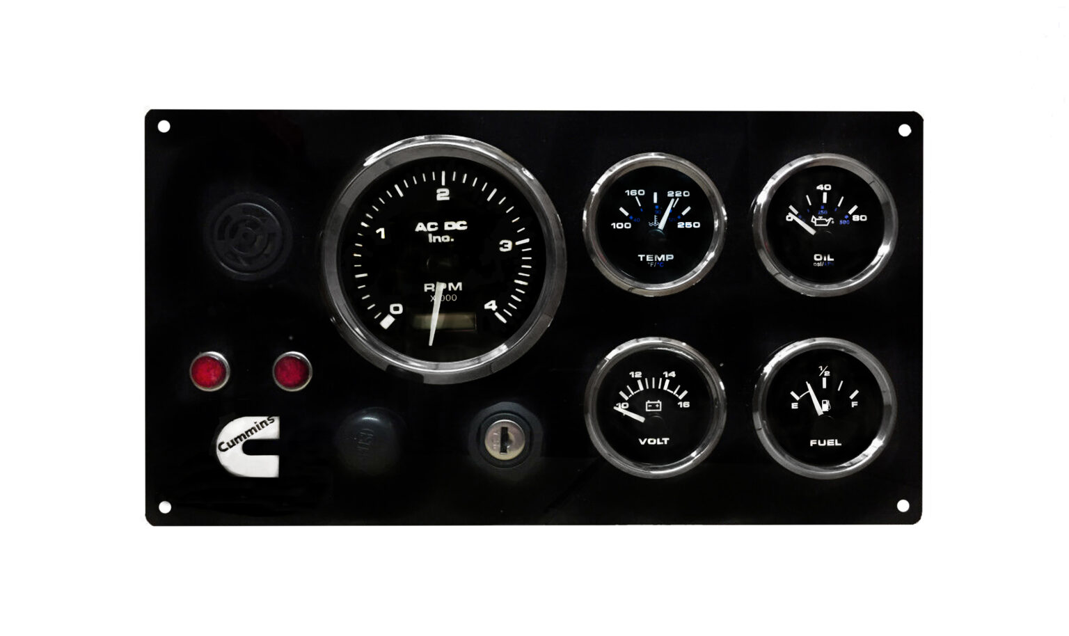 Cummins Marine Instrument Panel 5 Premier Gauges (Made in USA) | AC DC ...
