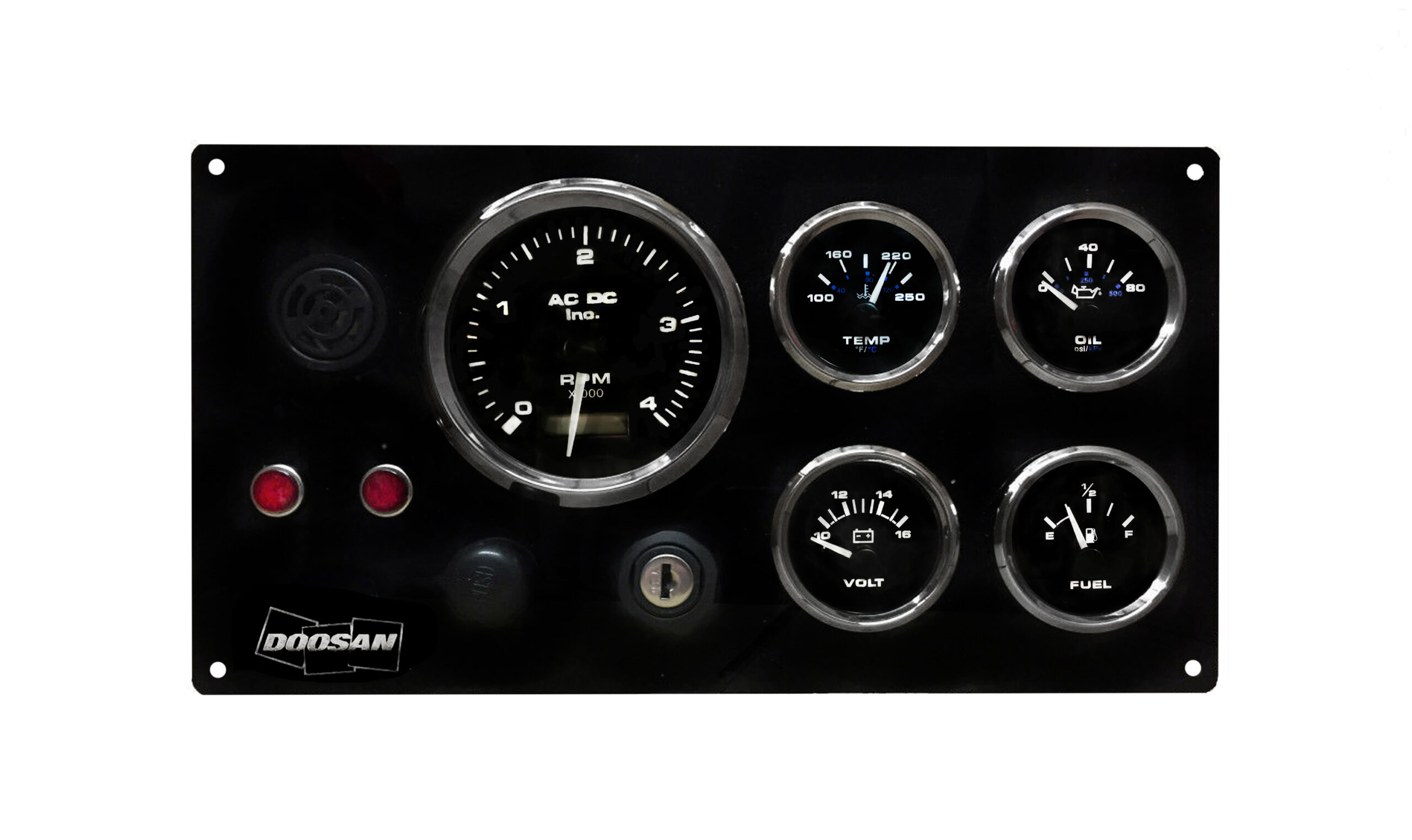 Doosan Diesel Engine Instrument Panel 5 Premier Gauges (Made in USA ...