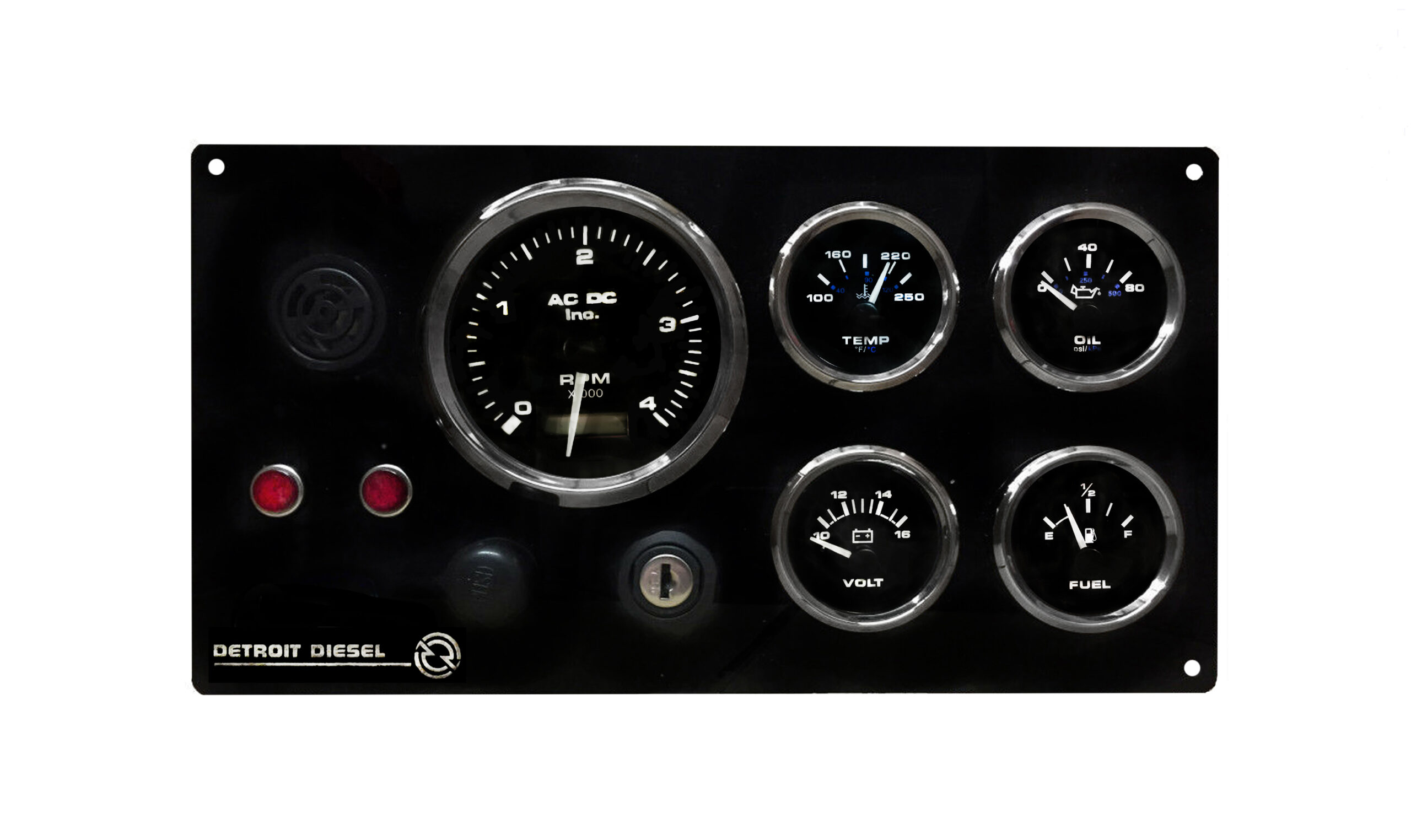 Detroit Diesel Marine Instrument Panel 5 Premier Gauges (Made in USA ...