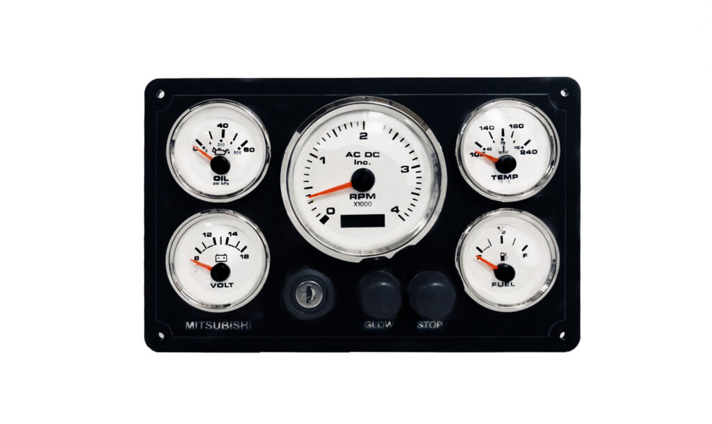 Mitsubishi Diesel Engine Marine Instrument Panel – 5 Premier Gauges ...
