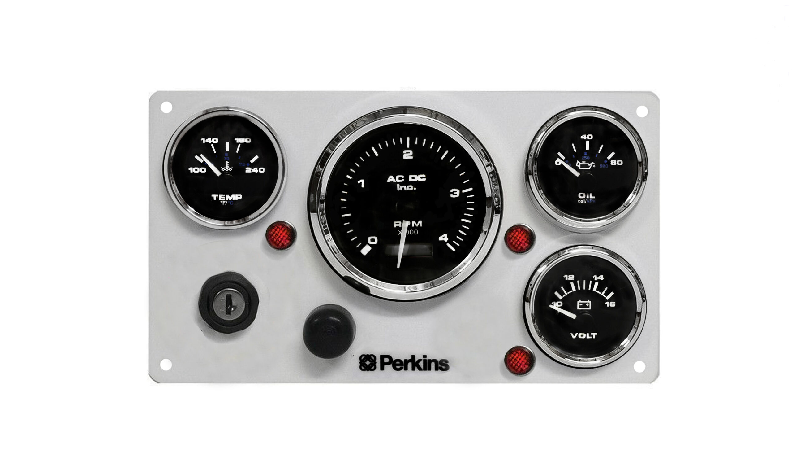 Perkins Marine Engine Instrument Panel 4 Premier Gauges (Made in USA ...