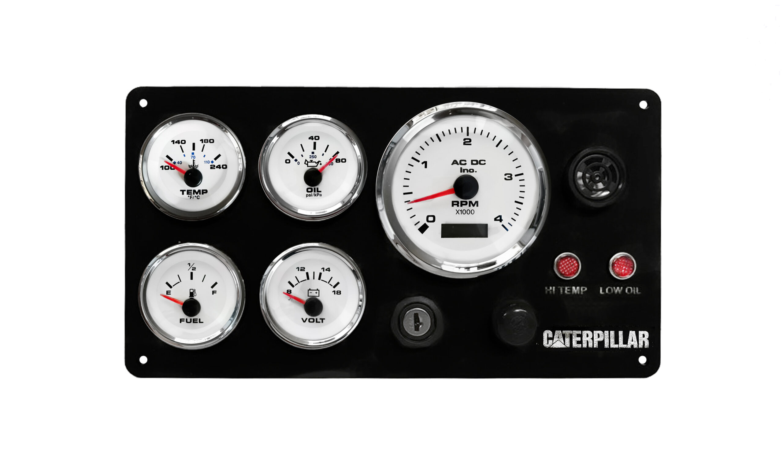 Caterpillar Marine Instrument Panel 5 Premier Gauges (Made in USA) | AC ...