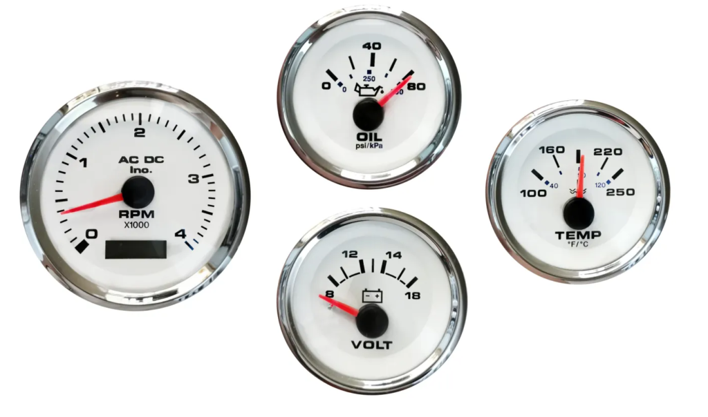 Yanmar Instrument Panel + Rocker Switches – 4 Premier Gauges (Made in ...