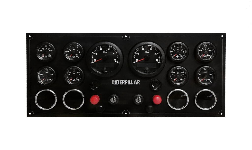 Caterpillar Custom Engine Marine Instrument Panel with 10 OceanLink ...