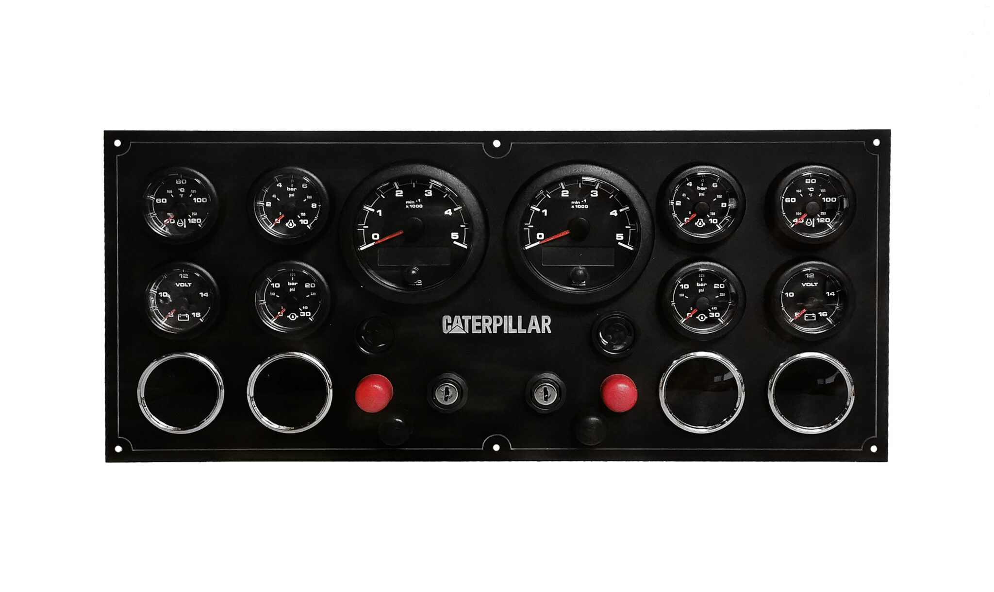 Caterpillar Custom Engine Marine Instrument Panel with 10 OceanLink ...