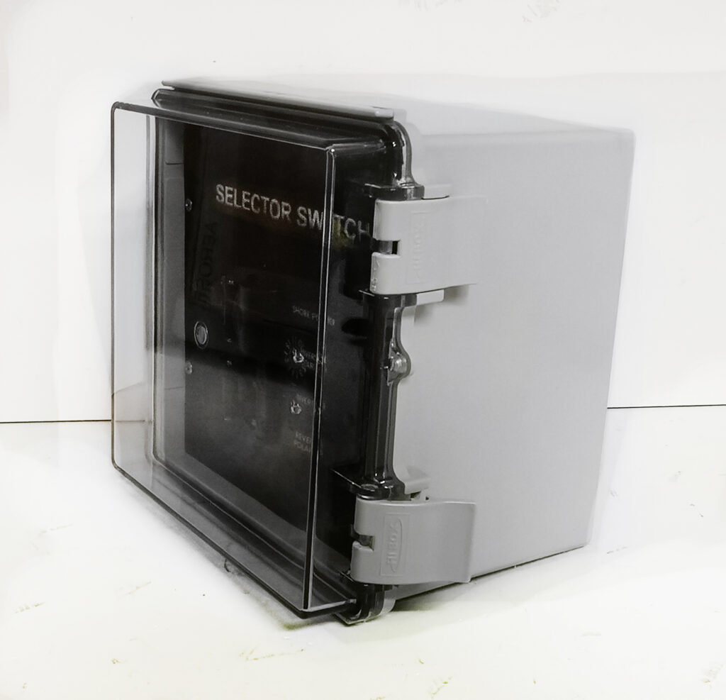 Selector Switch Panel Black with Custom Enclosure Box | AC DC Marine ...