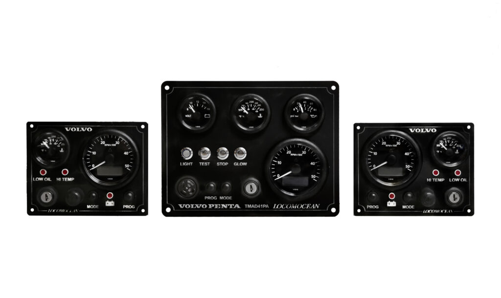 Set of Custom Volvo Engine Marine Instrument Panels with VL VDO Gauges ...