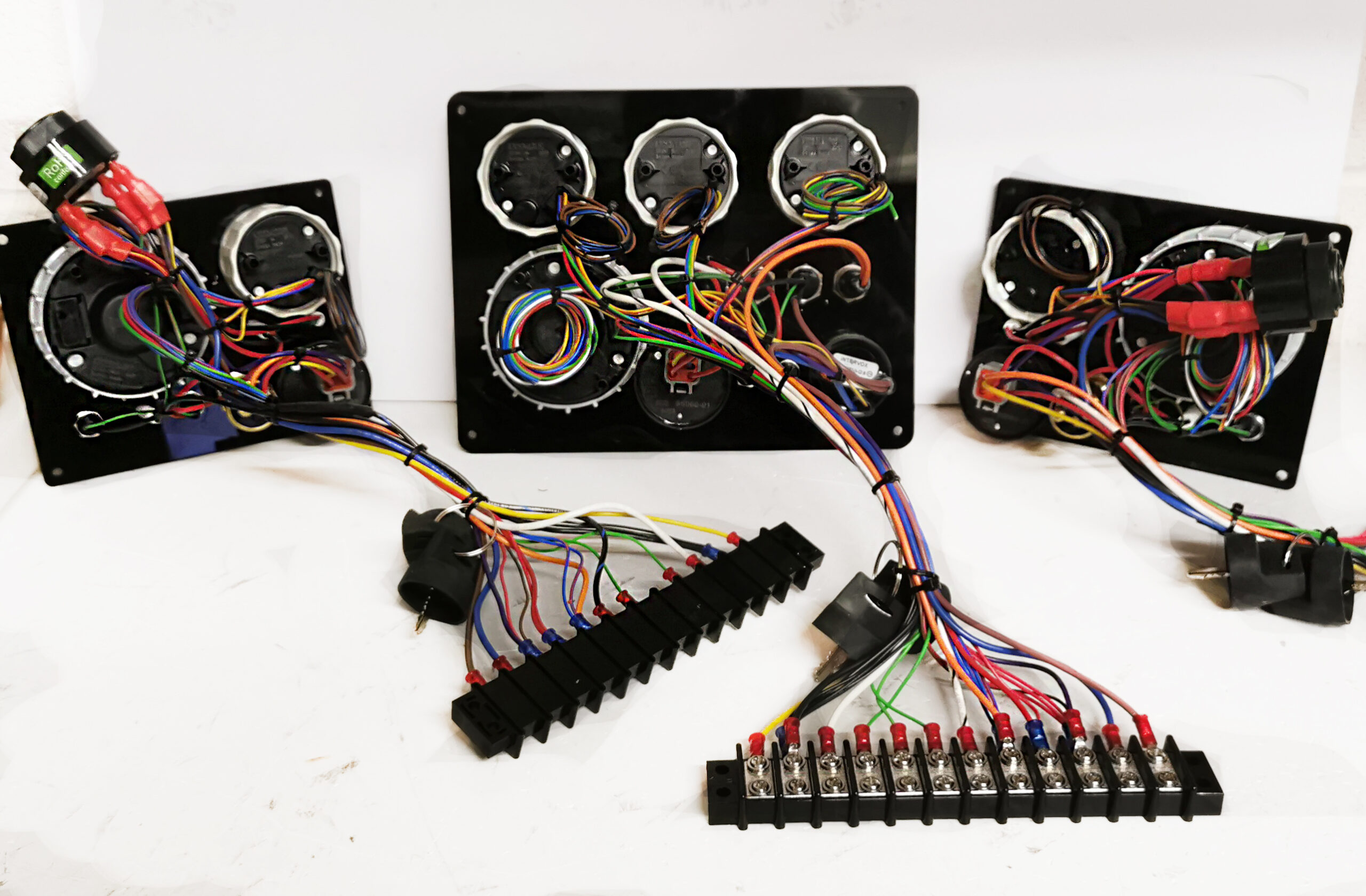 Set of Custom Volvo Engine Marine Instrument Panels with VL VDO Gauges ...