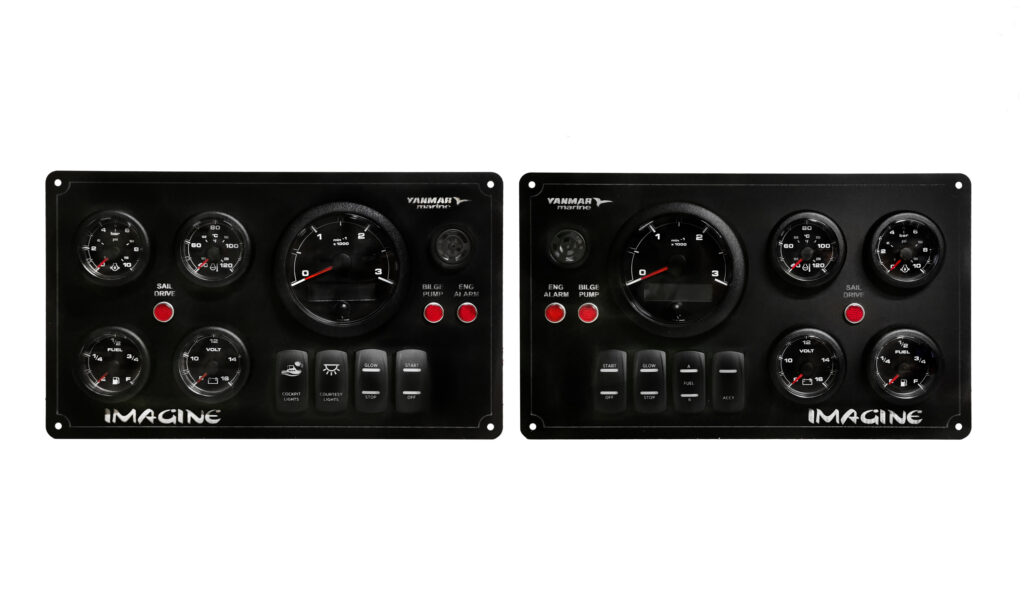 Set of Marine Instrument Panels with Sample Logo & Rocker Switches 10 ...